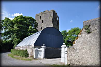 Cullahill Castle and Sheela na gig, Laois